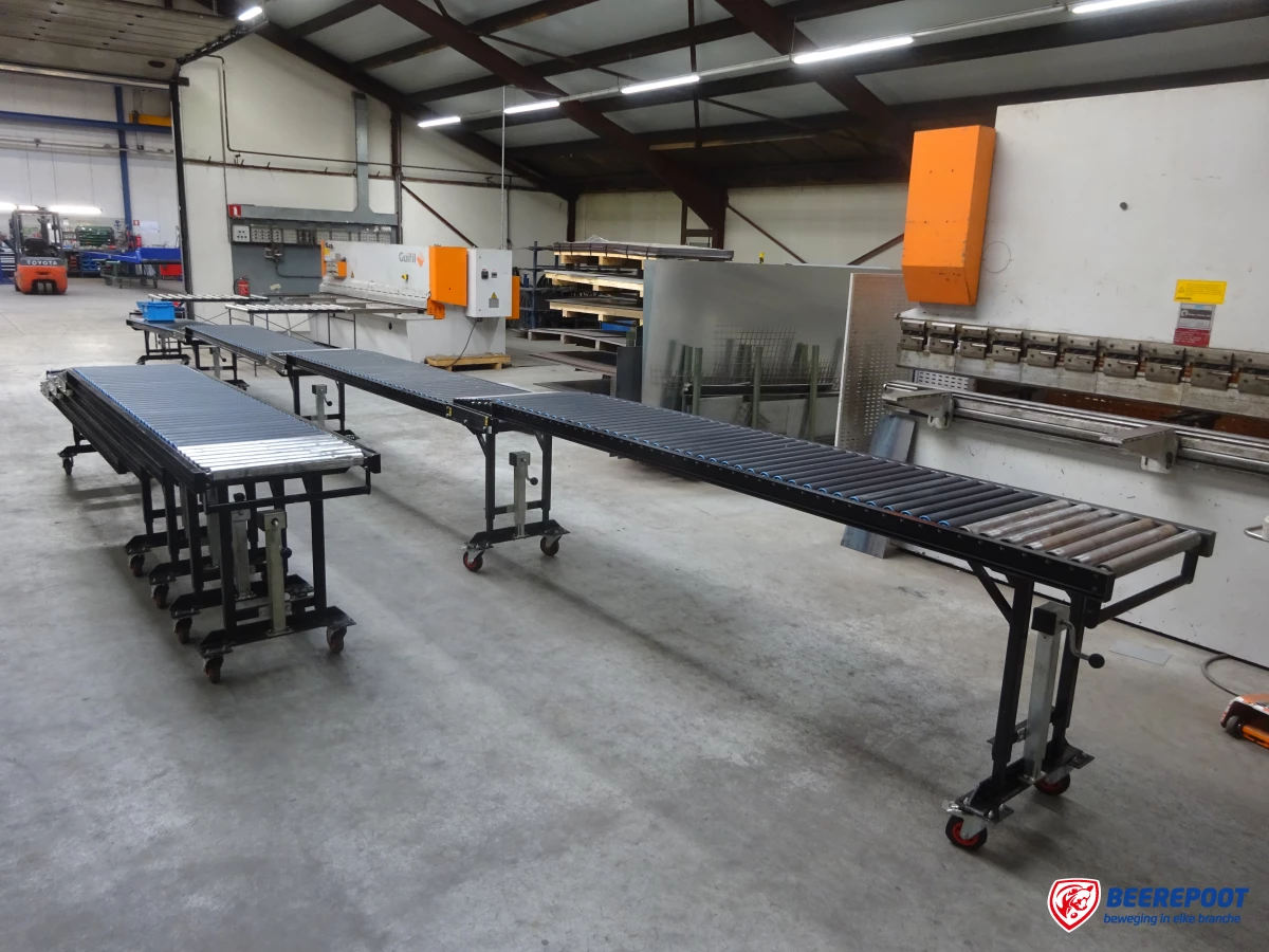 Uitschuifbare rollenbaan - Beerepoot BV